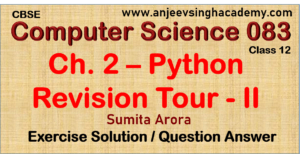 Class 12 Computer Science 083 Ch 2 Python Revision Tour II (Type - B ...