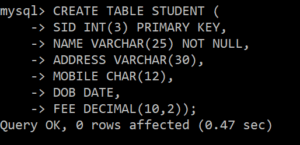 SQL and MySQL Commands with Example for SQL Project - Anjeev Singh Academy