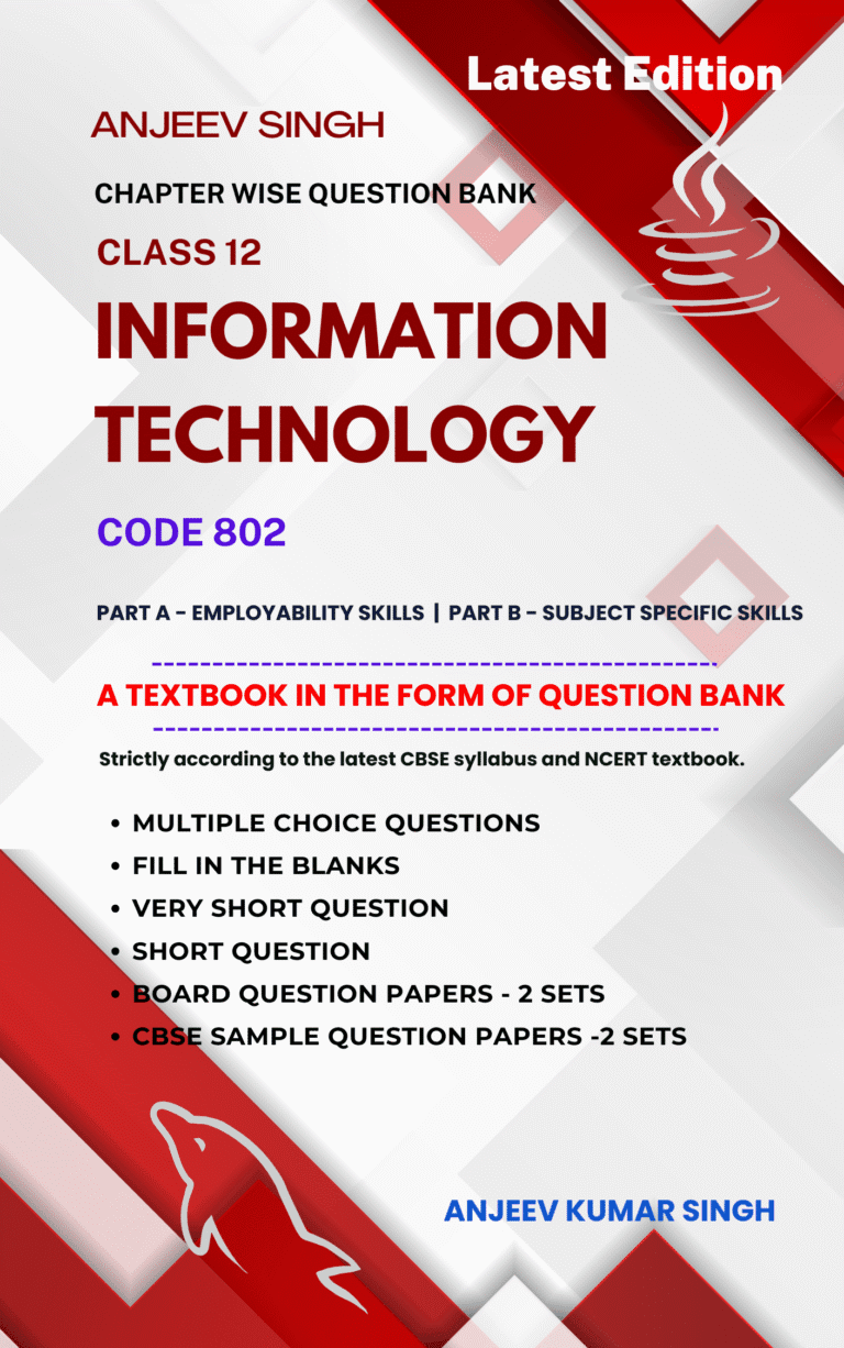 CBSE Class 12 Information Technology (802) Practical Question Papers ...